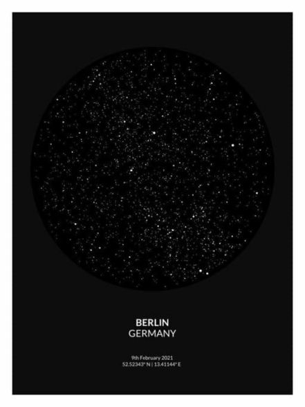 Magical Night Sky© – Custom Star Map Prints